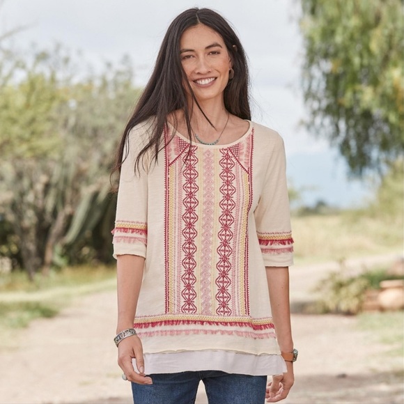 Sundance | Tops | Sundance Montera Embroidered Top | Poshmark